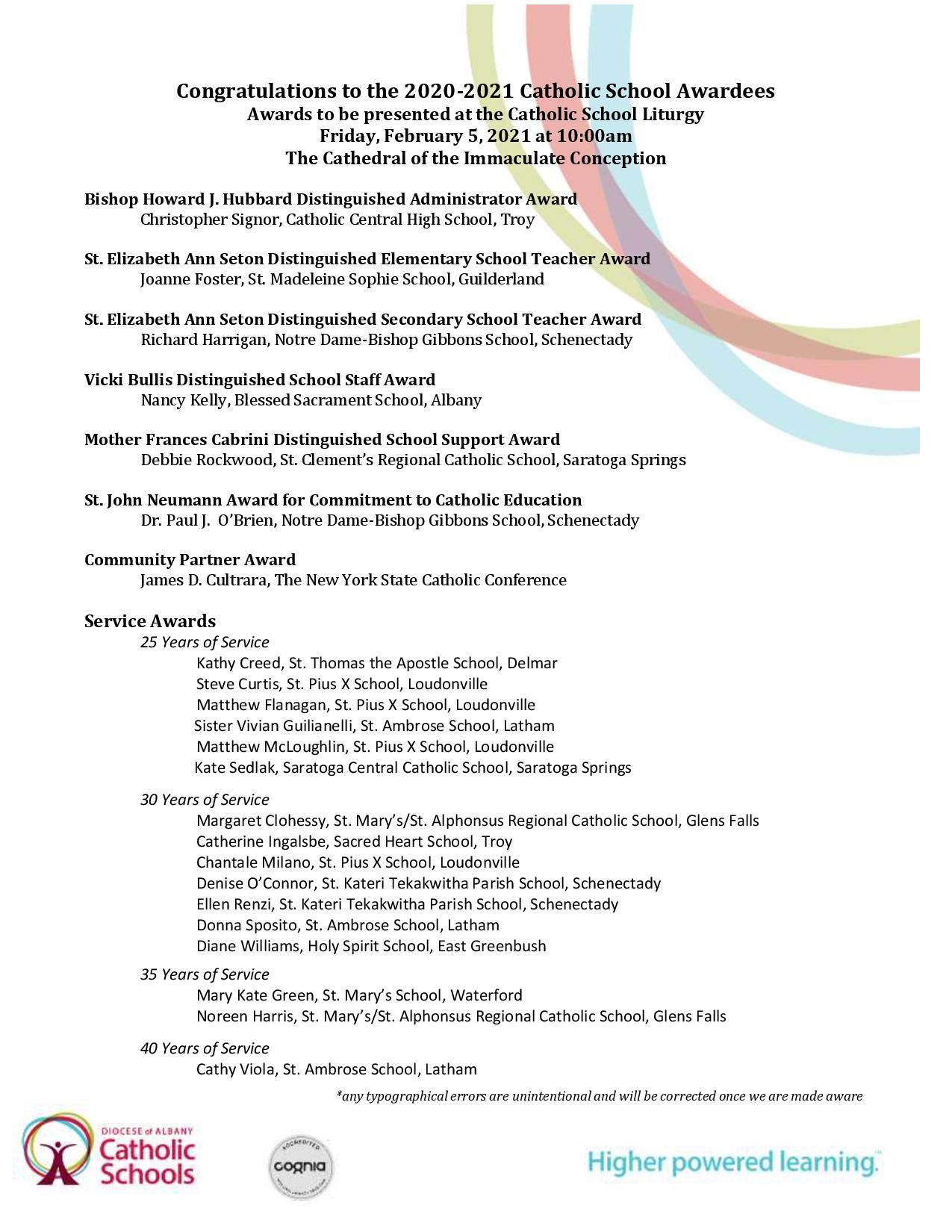 NDBG Faculty and Alum Win Diocesan Awards - Notre Dame-Bishop Gibbons ...